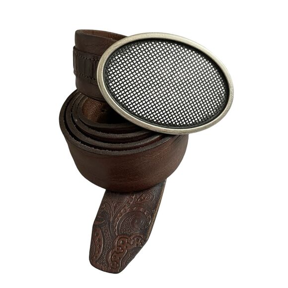 Robert Graham | Accessories | Robert Graham Mens Leather Belt Paisley ...